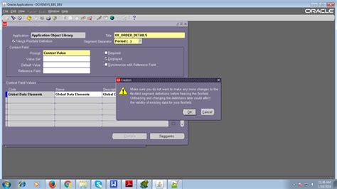 oracle masterminds enabling custom dff in custom oracle forms