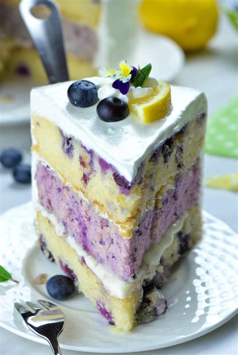 Lemon Blueberry Cheesecake Cake Recipe Omg Chocolate Desserts