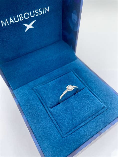 Solitaire Ma Reine Damour N°1 Mauboussin Or Blanc Diamants Comptoir