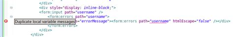 java why duplicate local variable messages here stack overflow