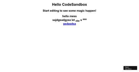react markdown playground forked codesandbox