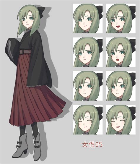 立ち絵素材 女性05（和風） 立ち絵素材 わたおきば