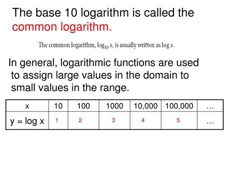 ppt 6 5 applications of common logarithms powerpoint presentation