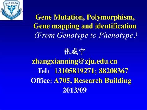 Ppt Gene Mutation Polymorphism Gene Mapping And Identification
