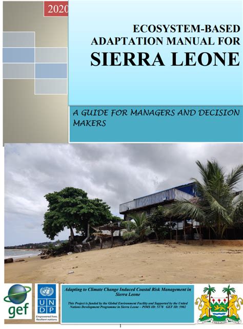 Ecosystem Based Adaptation Manual For Sierra Leone 2020 United