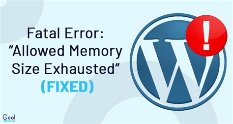 fatal error “allowed memory size exhausted” fixed