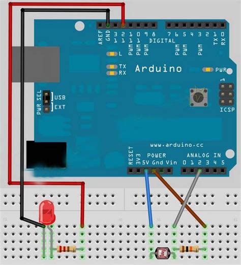 starter 9 light detection with ldr light dependent