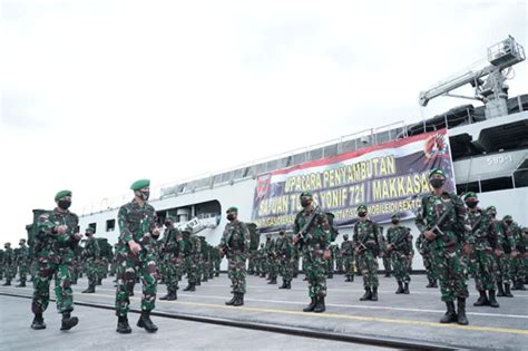 Setahun Jaga Perbatasan Papua 450 Prajurit Langsung Karantina Di Enrekang