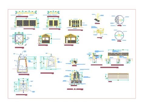 Mobiliario Urbano En Autocad Descargar Cad 902 47 Kb Bibliocad