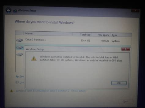 boot can t install windows 10 alongside ubuntu mbr