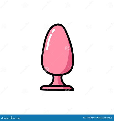 Anal Plug Doodle Icon Illustration Stock Illustration Illustration