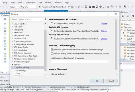 xamarin android unable to launch manage virtual devices android