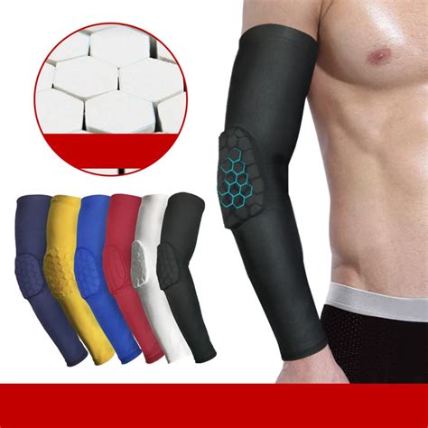 Elastic Gym Sport Basketball Arm Sleeve Shooting Crashproof Honeycomb