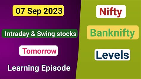 Intraday Stocks For Tomorrow Banknifty Stocks 07 Sep 2023 Market