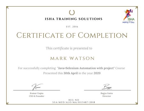 java selenium automation with project isha