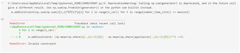 python invalid constraint using where in xpress optimizer stack