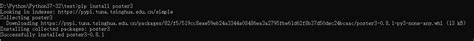 python3安装poster库时报错解决：error command errored out with exit