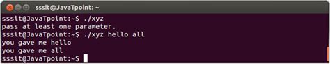 shell scripting shift through parameters javatpoint