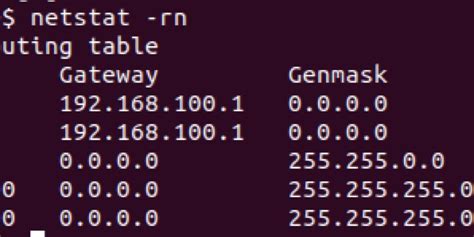 How To View The Network Routing Table In Ubuntu Linux