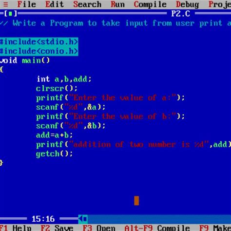 addition of two number in c language c program add two integer c