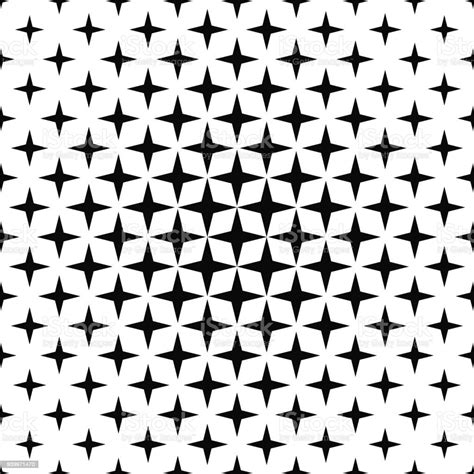 simple seamless monochrome star pattern stock illustration download