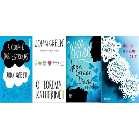 Kit 4 Livros John Green A Culpa é Das Estrelas Teorema De Katherine