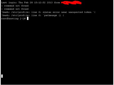 linux command not found after editing etc profile super user