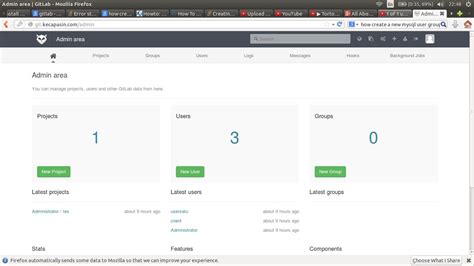 tutorial install dan konfigurasi gitlab server pada linux ubuntu 14 04