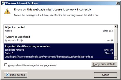 internet explorer 8 troubleshooting jquery not loading in ie8 stack overflow