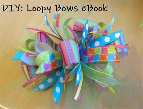How To Make Loopy Bows Pdf Ebook By Amore Angel Etsy Loopy Bow