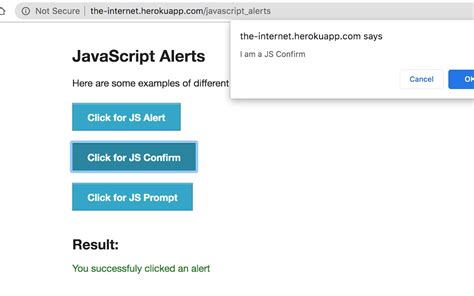 webdriverio tutorial handling alerts and overlay in selenium