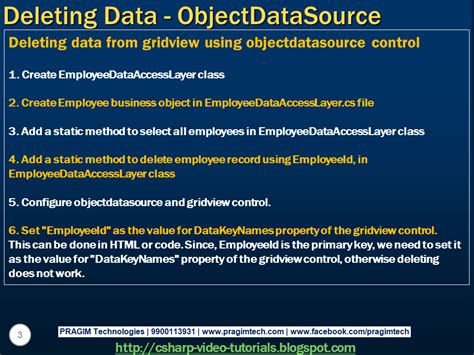 sql server and c video tutorial part 15 deleting