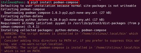 How To Install Podman Compose On Ubuntu 22 04 Its Linux Foss
