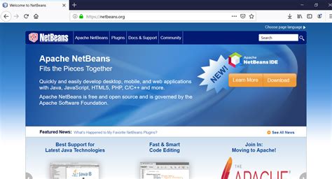download and install apache netbeans ide