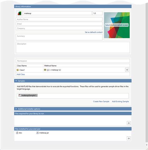 generate a java package and build a java application matlab