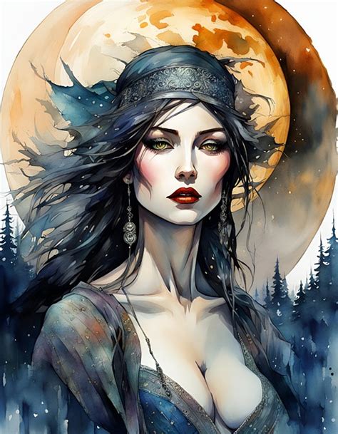 Download Ai Generated Woman Moon Royalty Free Stock Illustration