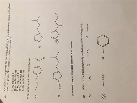 Oneclass Please Explain Choose The Correct Structure Of The Compound