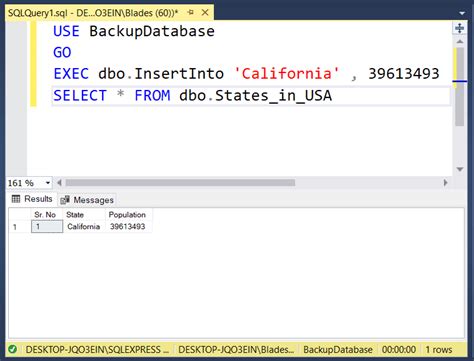 sql server stored procedure insert into with examples