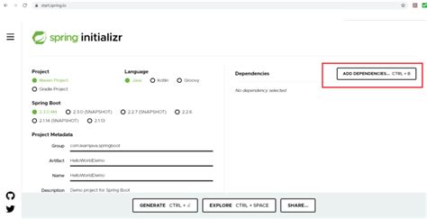 spring initializr explained learnjava