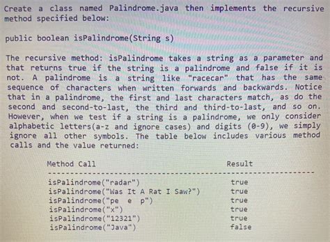 create a class named palindrome java then implements