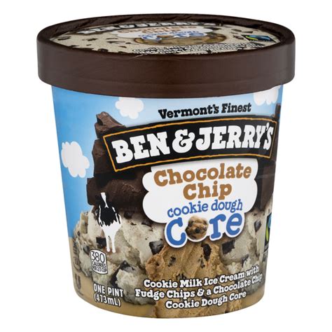 Ben And Jerrys Chocolate Chip Cookie Dough Core Ice Cream Hy Vee