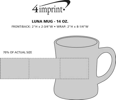 luna coffee mug 14 oz 112557 imprinted with your logo