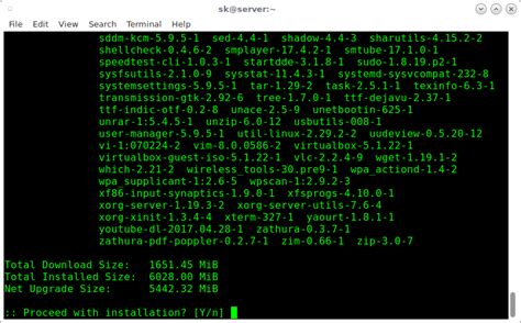 create a list of installed packages and install them later from the
