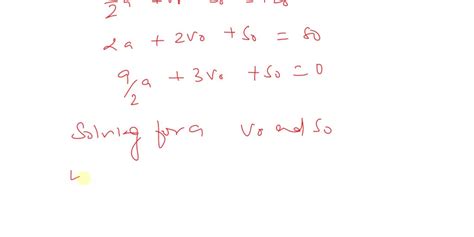 solved an object moving vertically is at the given heights at the