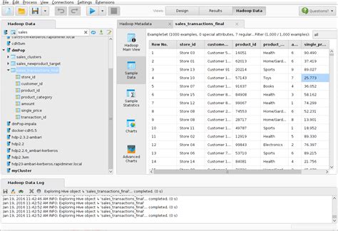 hadoop data view rapidminer documentation