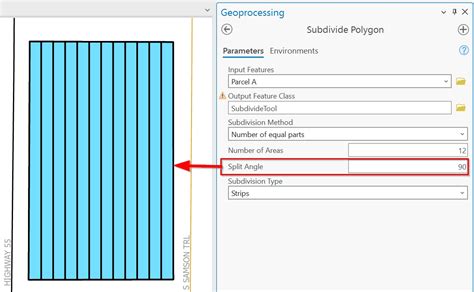 how to quickly divide a polygon into equal areas in arcgis pro