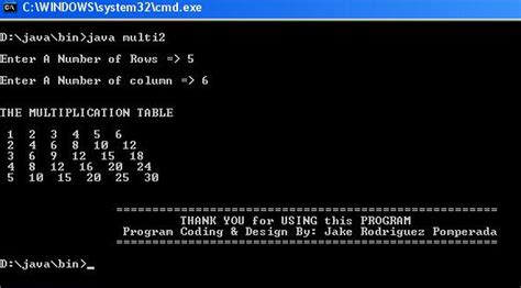 multiplication table version 1 0 free source code tutorials and articles