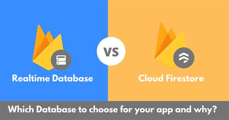 realtime database vs cloud firestore which database to choose the