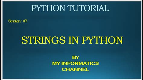 python for beginners session 7 strings youtube