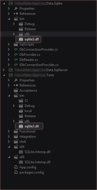 c unable to load dll sqlite3 the specified module